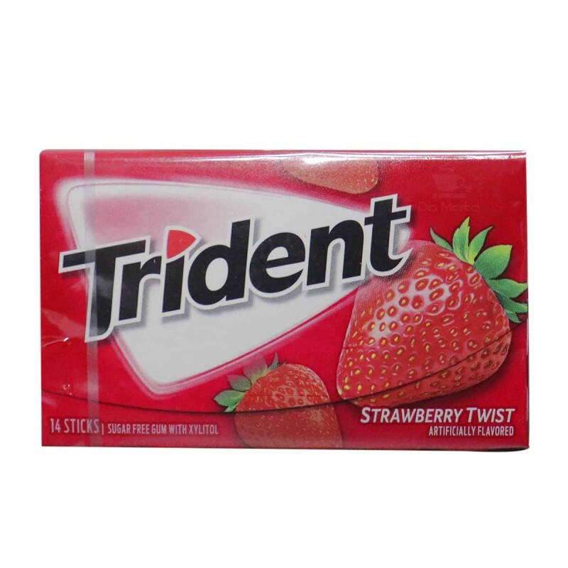 Chiclete Trident Importado Strawberry - Café Da Mata