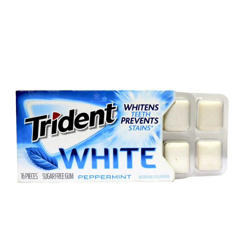Chiclete Trident Importado White- Café Da Mata