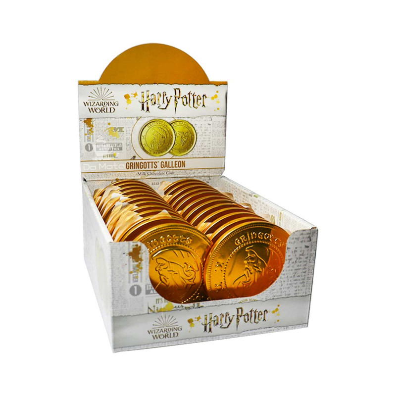 Chocolate Gringott's Galleon Harry Potter 23g - Café Da Mata