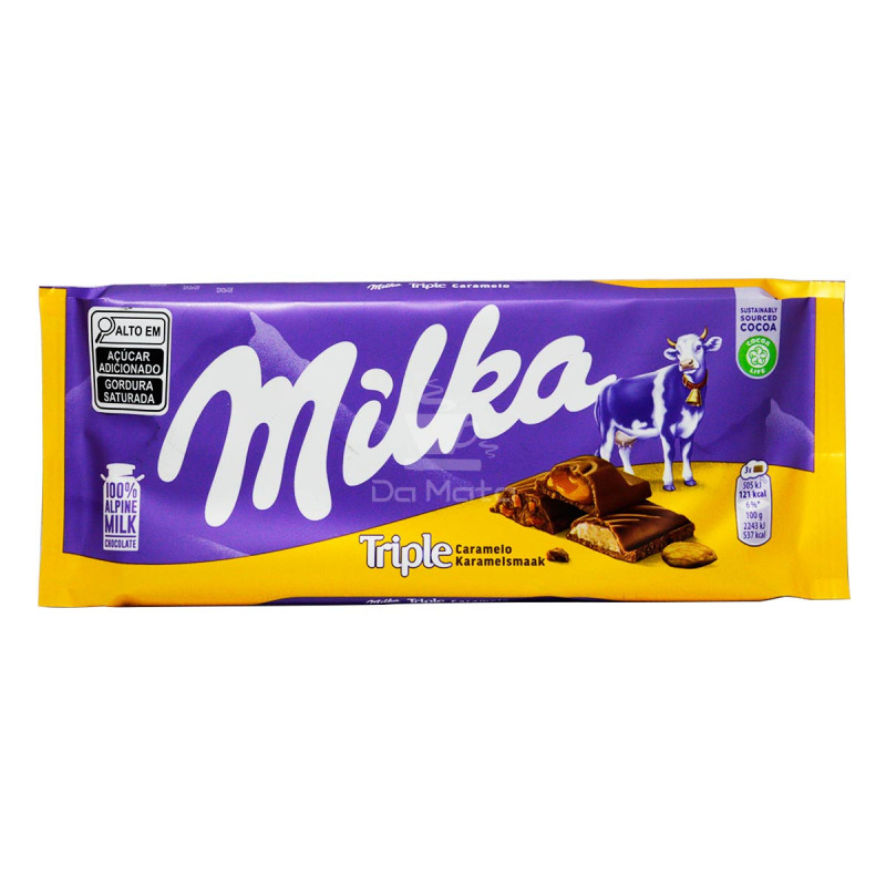 Barra de Chocolate Milka Triple Caramel | Tabacaria da Mata