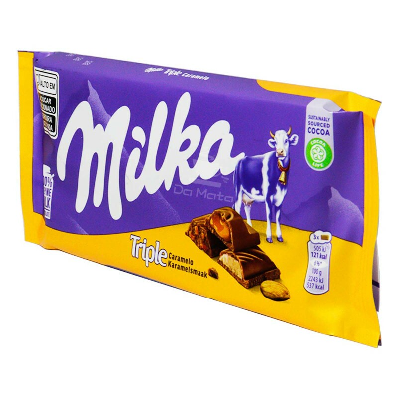 Barra de Chocolate Milka Triple Caramel | Tabacaria da Mata